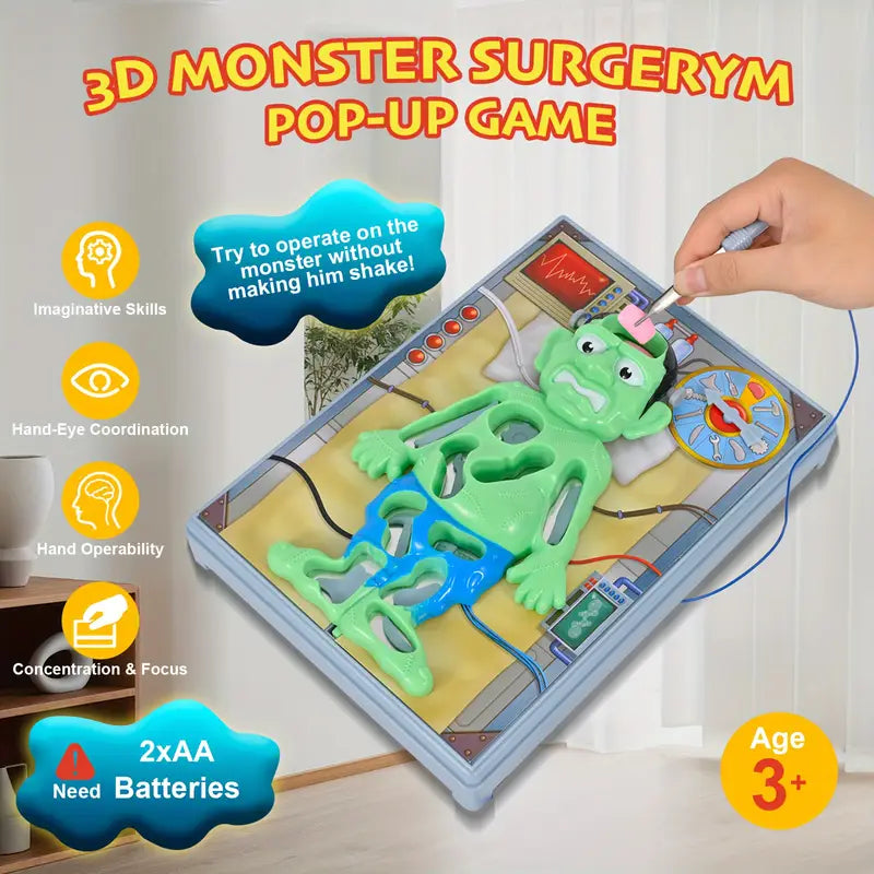 CLASSIC SURGERY GAME, Pop Up Game, Human Anatomy Body Monster Surgery ...