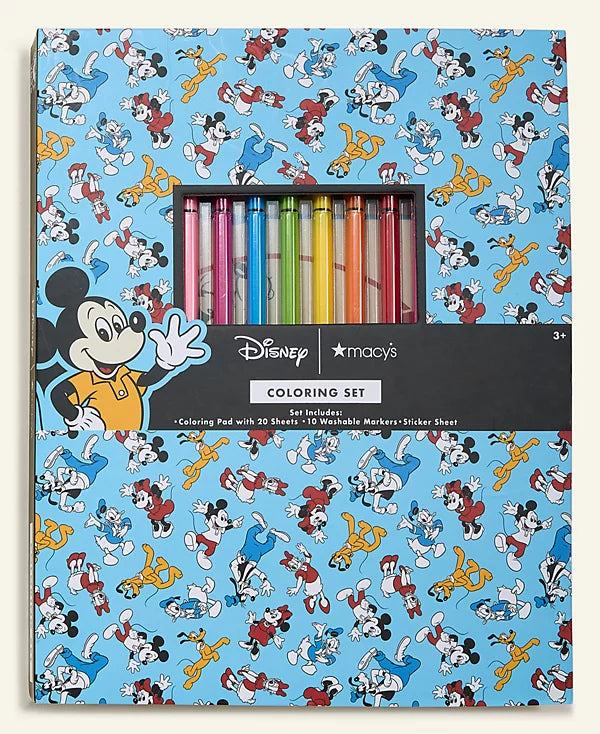Disney | Macy's Mickey and Friends Coloring Set – Keevado Store