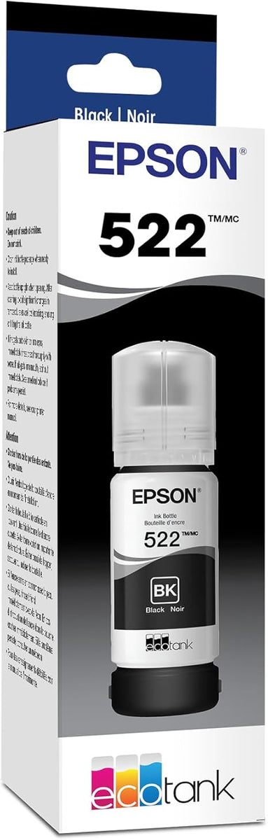 EPSON 522 EcoTank Ink Ultra-high Capacity Bottle Black (T522120-S) Wor ...