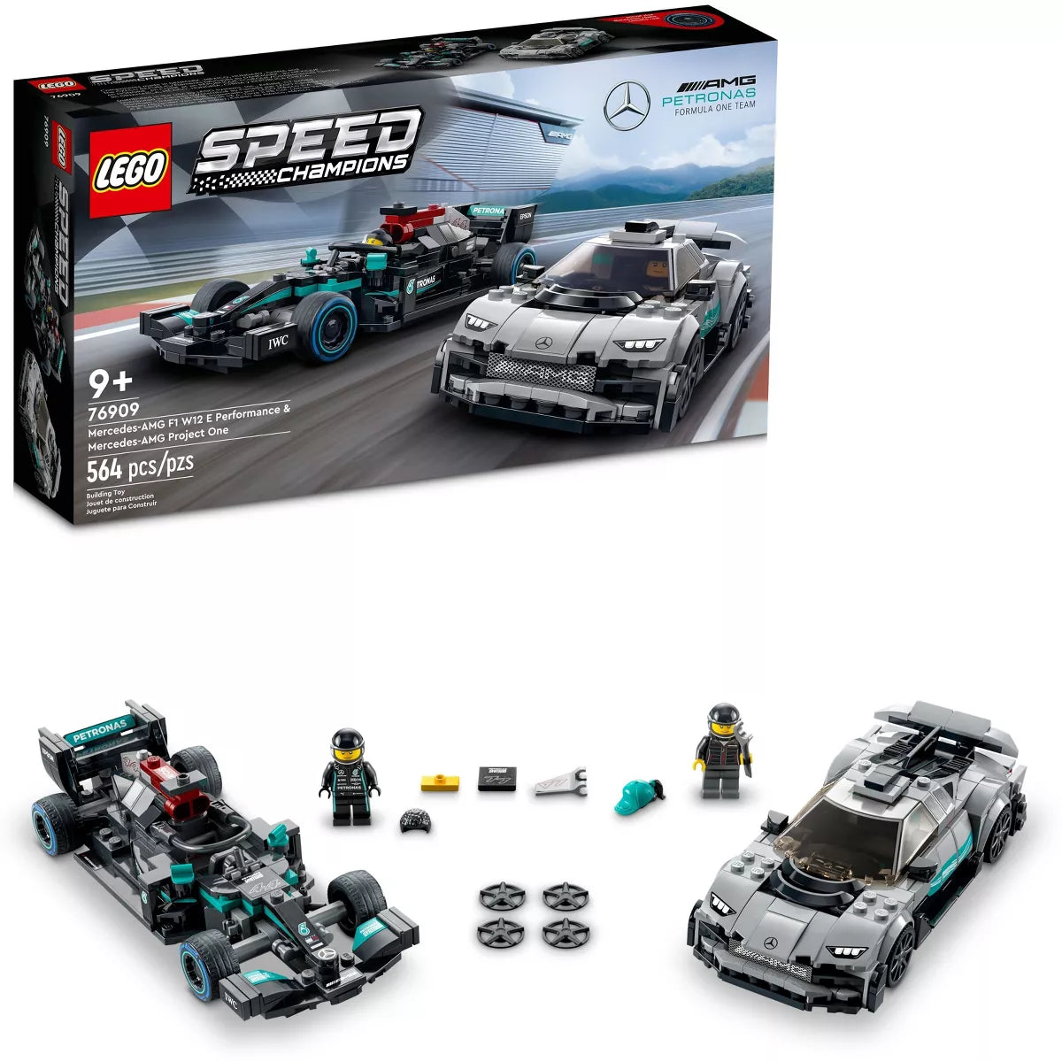 LEGO Speed Champions Mercedes-AMG 2 Toy Car Models Set 76909 – Keevado ...
