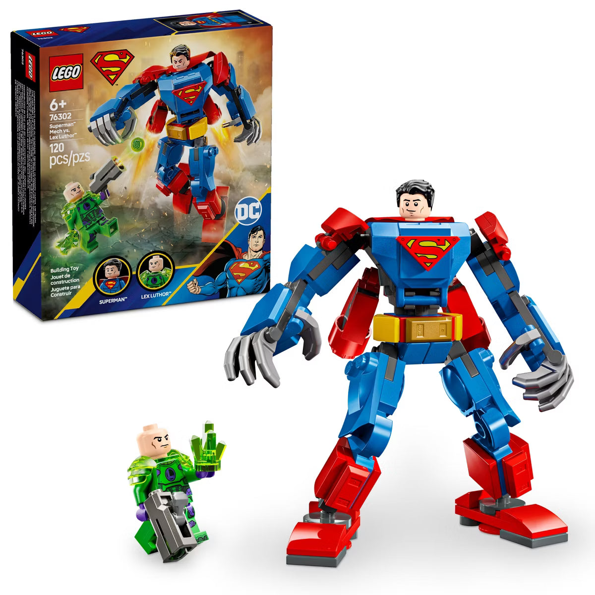 LEGO DC Superman Mech vs. Lex Luthor Action Figures Building Toy 76302 – Keevado Store
