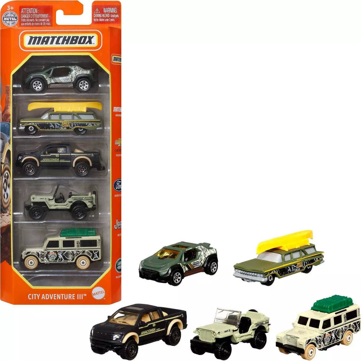 (DAMAGED BOX) Matchbox 5 Car Pack - Styles may vary – Keevado Store